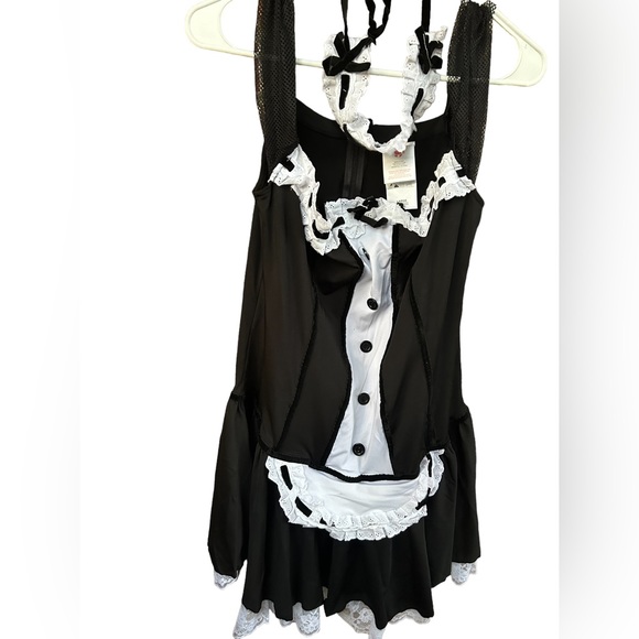 Rubies Dresses Rubies Secret Wishes Womens Adult Sassy Maid Cosplay Halloween Costume Large